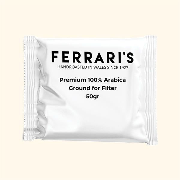 【Coffee】Filter Sachets 50x50g ᐉ Ferrari's Coffee™ | Ferraris Coffee